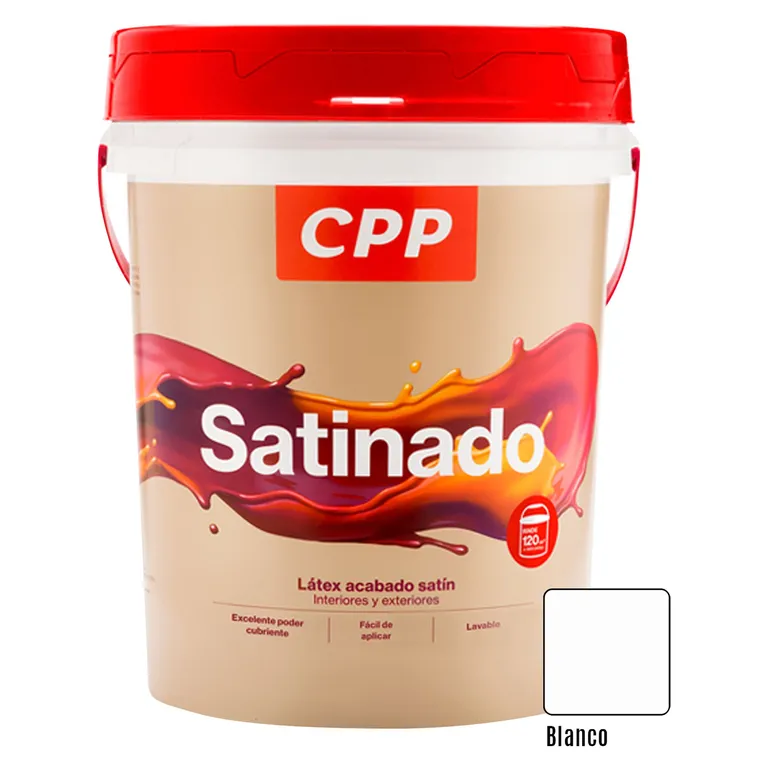 Pintura CPP Látex Satinado Blanco 4GL | Sodimac Falabella