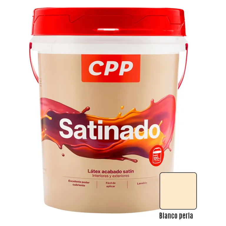 Pintura CPP Látex Satinado Blanco Perla 4GL | Sodimac Falabella