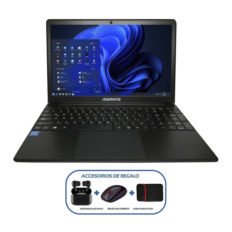 Laptop Advance 15.6" PS5076BK Intel i5 8GB 256GB + Audífonos | Sodimac ...