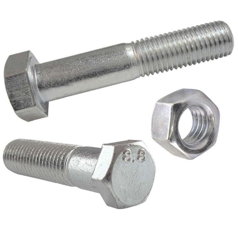 Perno Cabeza Hexagonal Inoxidable con Tuerca 1/4-20x1 2 unid | Sodimac Falabella