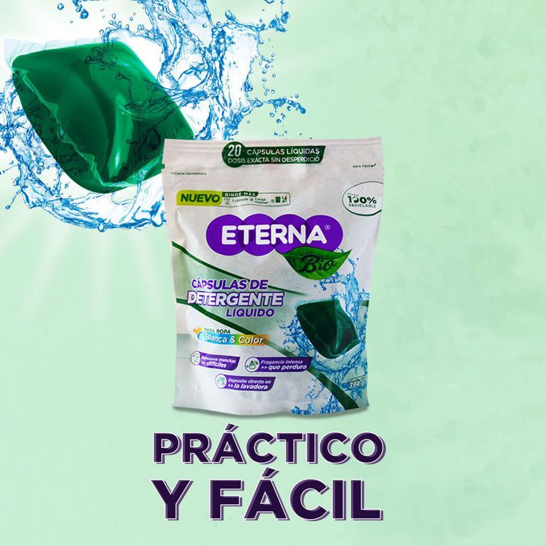 Detergente en Cápsulas Líquidas Eterna Bio | Sodimac Perú