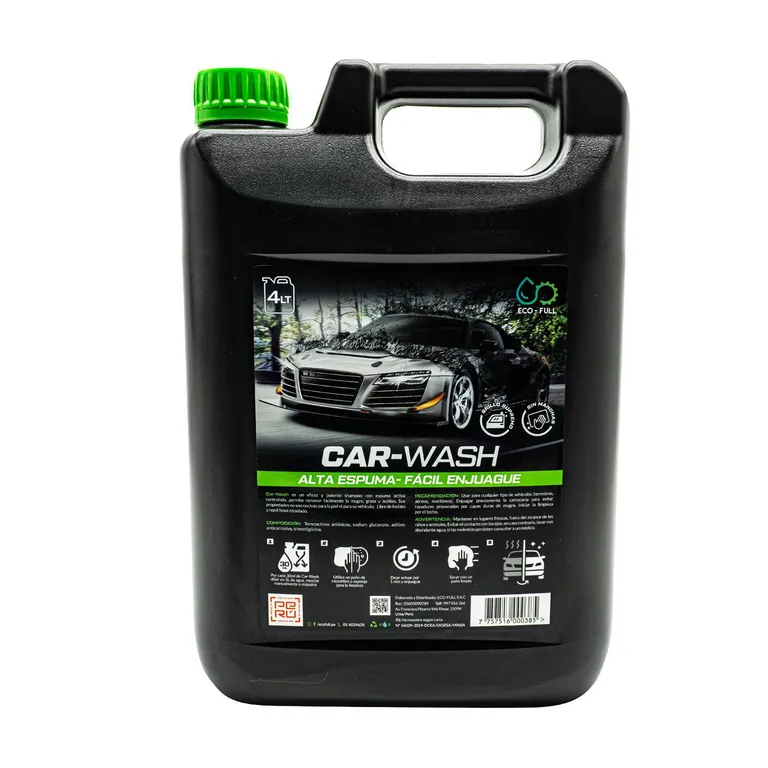 Shampoo Car-Wash Eco-Full 4LT | Sodimac Perú