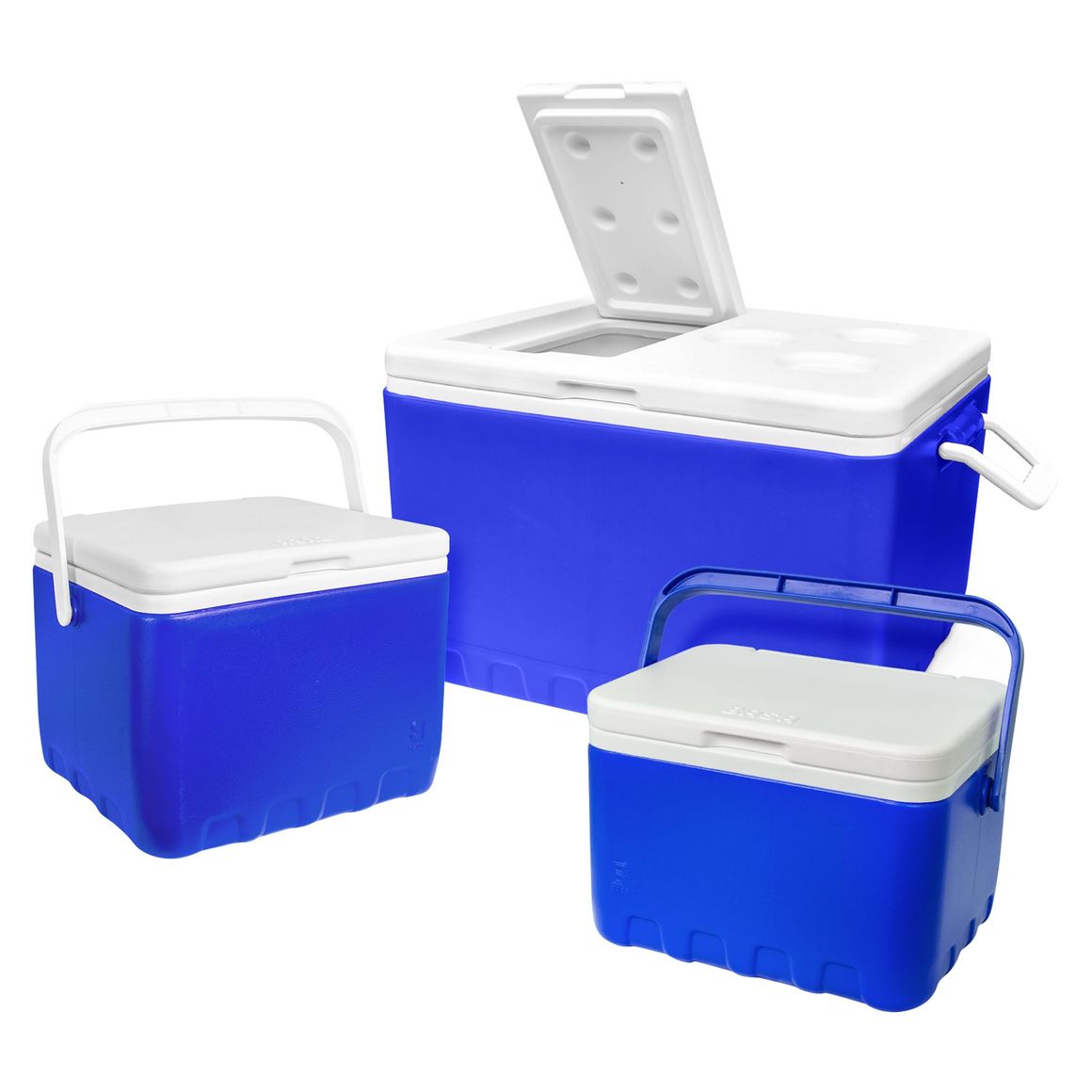 Combo Cooler Basa Azul 53L - 15L - 5L | Sodimac Falabella