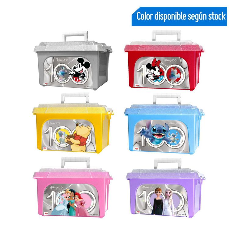 Cajas Organizadora Plástica 6L Disney 100 | Sodimac Perú