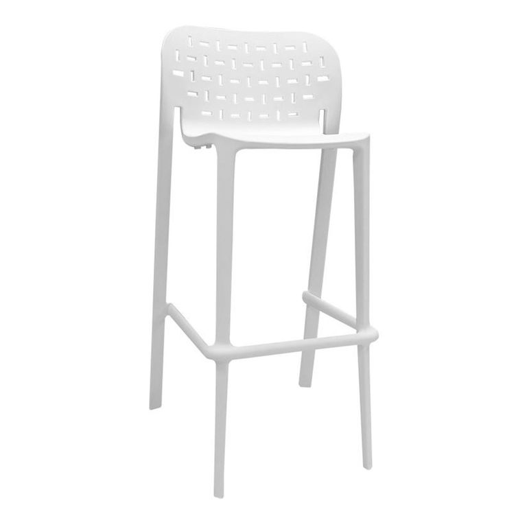 Silla Bar Cairo Stool Blanco | Sodimac Perú