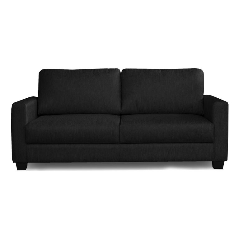 Sofá 3 Cuerpos Milan Negro | Sodimac Falabella