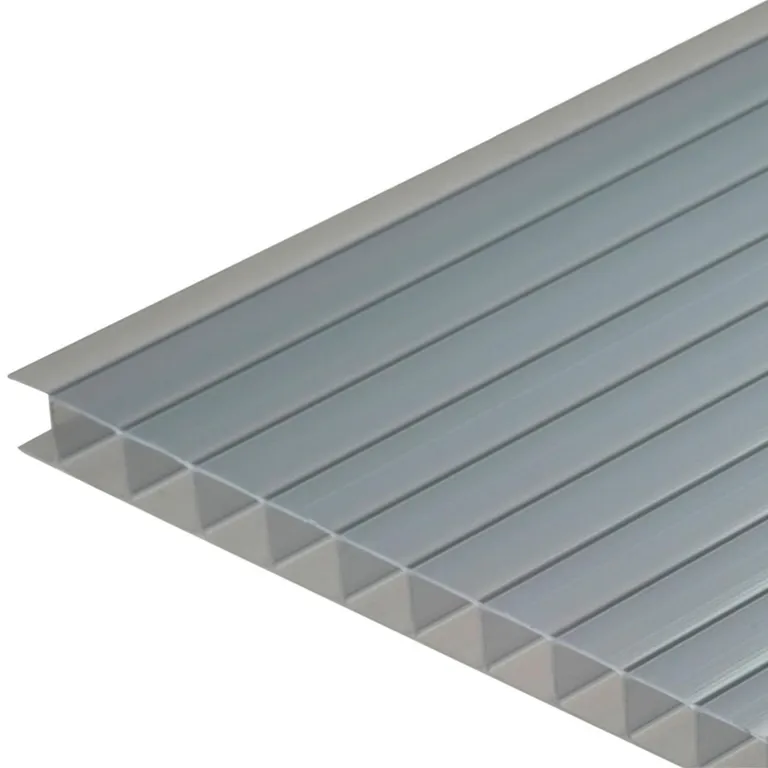 Techo de Policarbonato Alveolar Gris Reflectivo 2.10m x 11.80m x 8mm ...