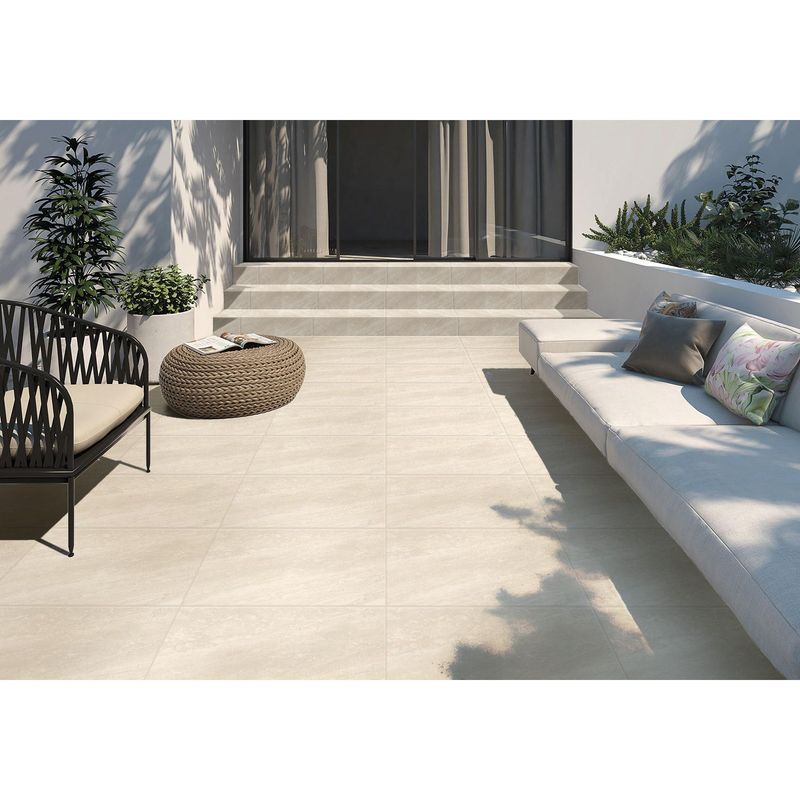 Gres porcelánico Beige 60x60 Rústicas Mate 1.48 m2 | Sodimac Falabella