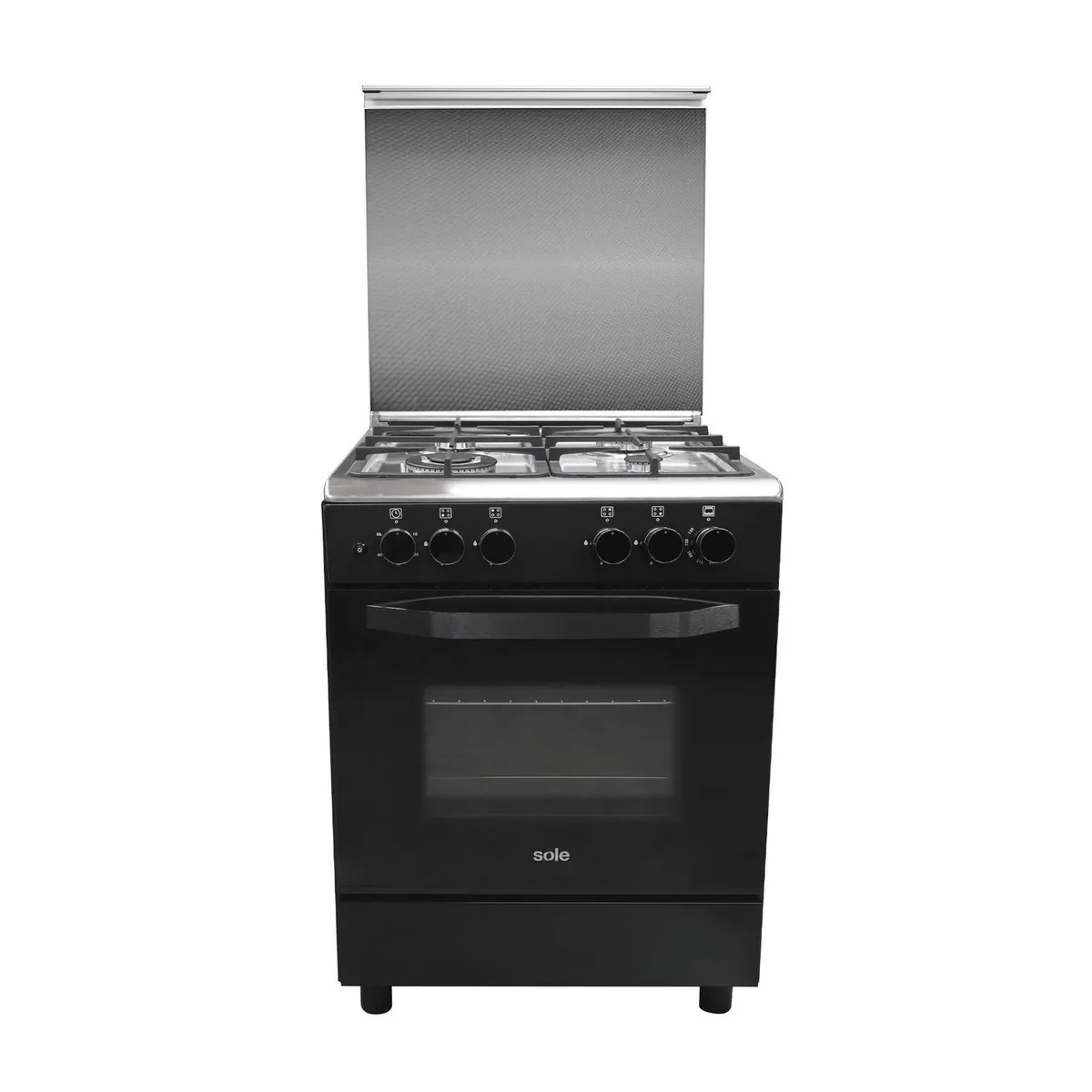 Cocina De Pie A Gas 4 Hornillas Sole Bahamas COSOL039 Negro SOLE ...