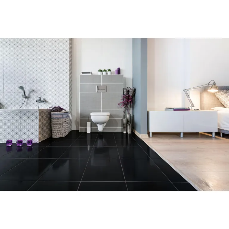 Ceramica Negro Liso 45x45cm 2.08m2 | Sodimac Perú