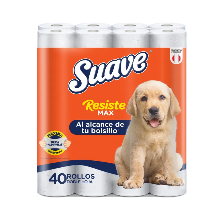 Papel Higiénico Suave Resistemax Doble Hoja x40 | Sodimac Perú