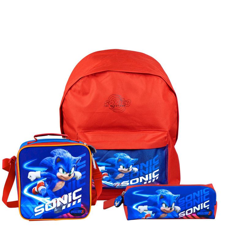 Set Mochila Económica Sonic Naranja | Sodimac Perú
