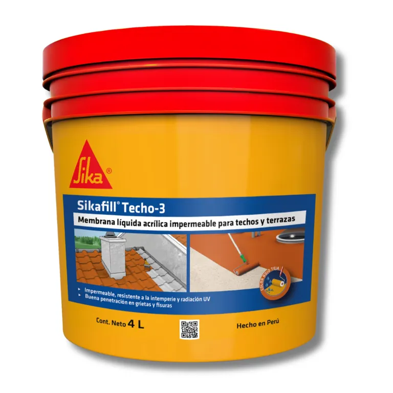 Sika SikaFill Techo-3 Rojo Teja | Impermeabilizante para techos y ...