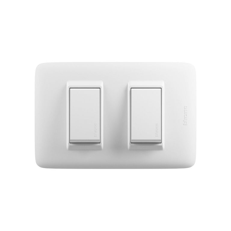Interruptor Unipolar 2 10A 250V Doméstico Placa Blanco | Sodimac Perú