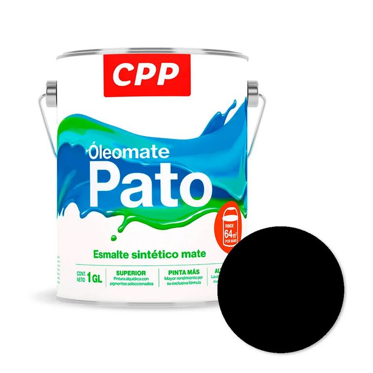 Pintura Látex Mate Pato Negro 1GL | Sodimac Perú