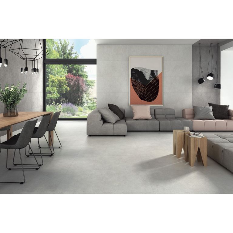 Porcelanato Gris Cementicio 60x120cm 1.44m2 | Sodimac Perú