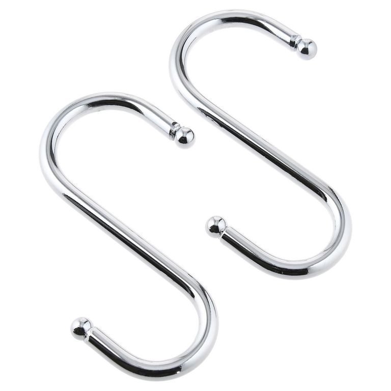 5 Ganchos Simple Cromado | Sodimac Falabella