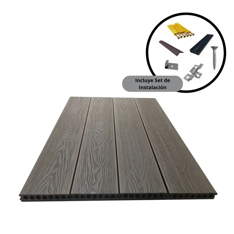 Piso Deck WPC Amaderado Café 2.2m HOLZTEK | falabella.com