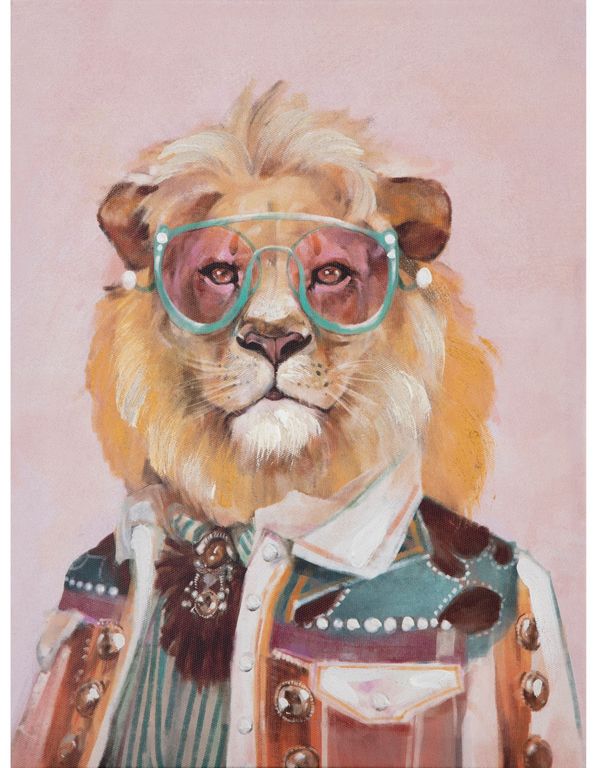 Cuadro Canvas León Cool 30x40cm | Sodimac Falabella