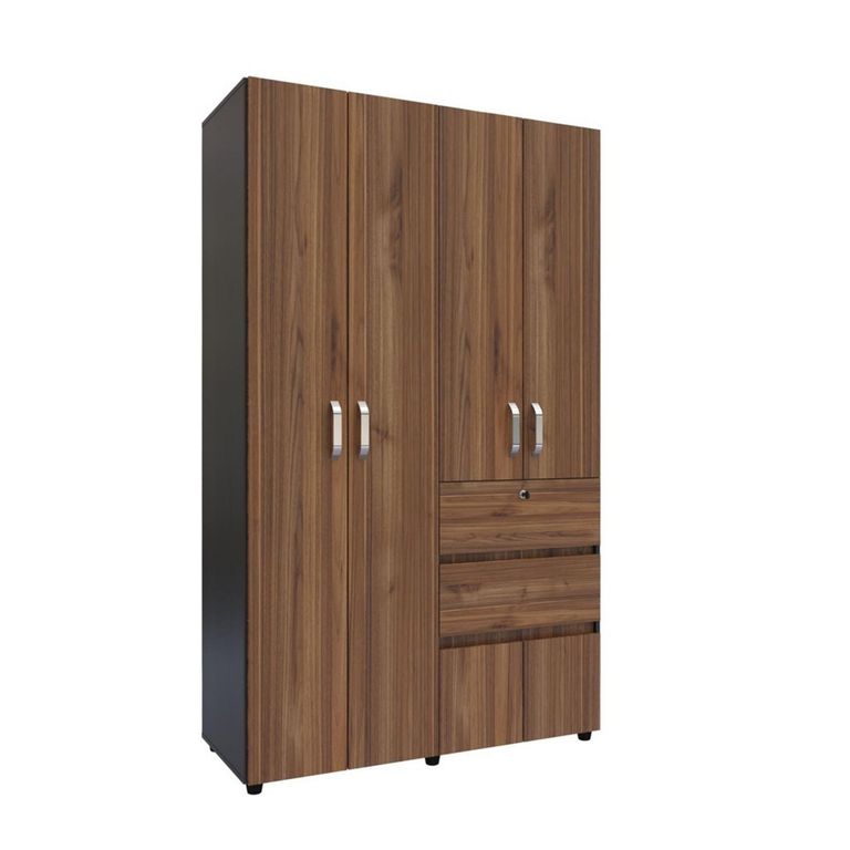 Ropero 4 Puertas 2 Cajones 120x50x200cm | Sodimac Falabella