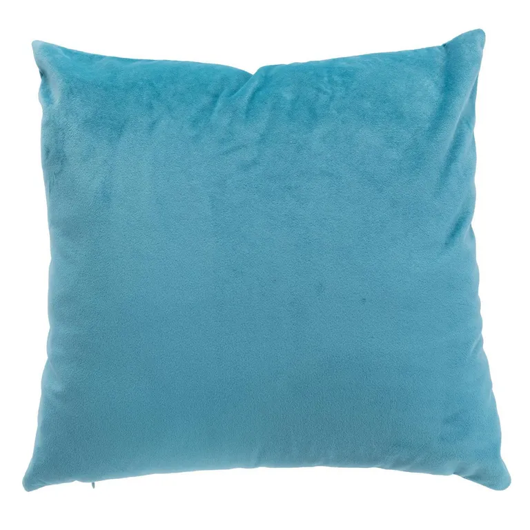 Cojín 46x46cm Velvet Turquesa | Sodimac Falabella