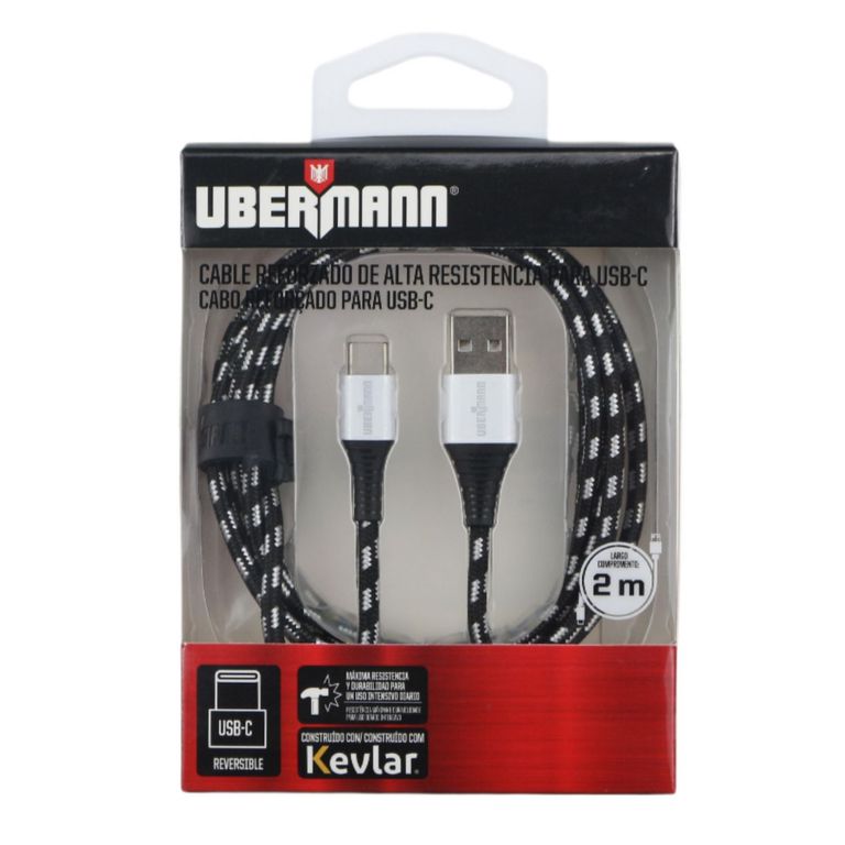 Cable USB A Tipo-C 2M KEV | Sodimac Perú