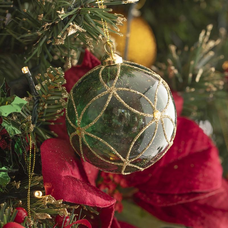 Esfera Verde Navidad 8cm | Sodimac Falabella