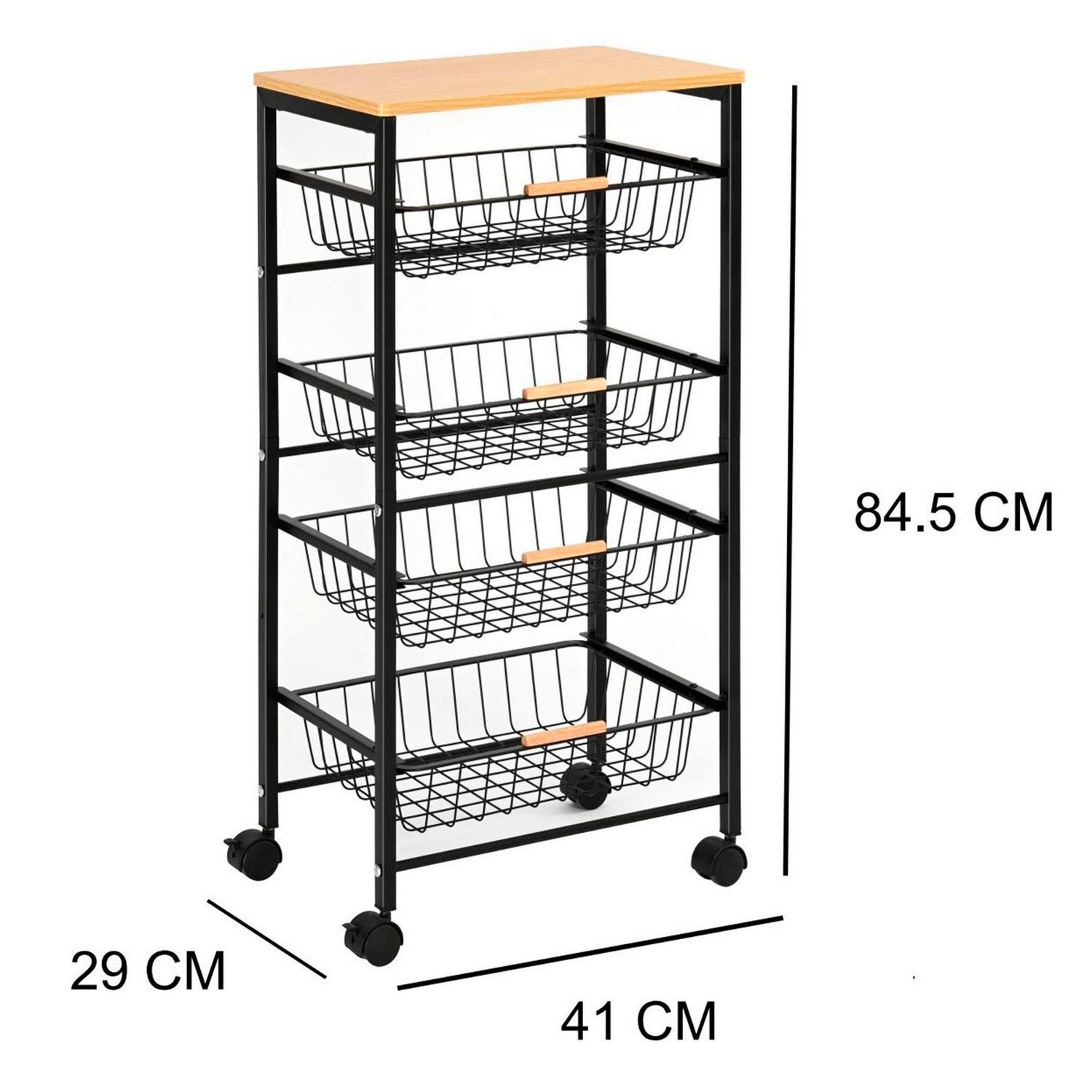 Carro de Verduras con Ruedas 4 Niveles | Sodimac Perú