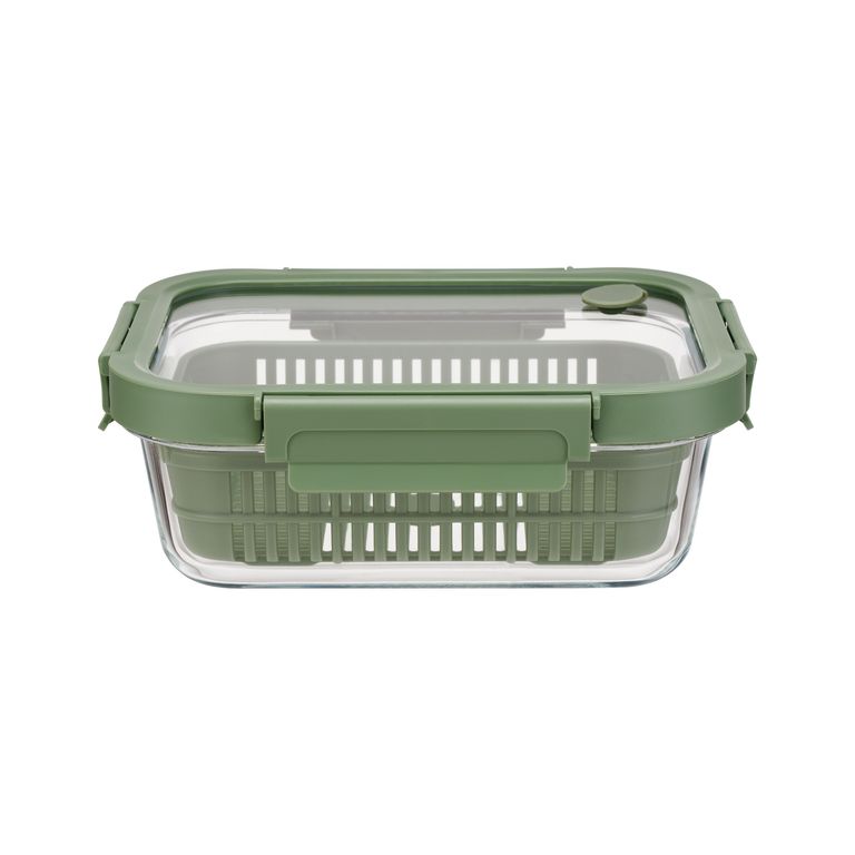 Táper Verde Con Cesta Interna 1050Ml | Sodimac Falabella