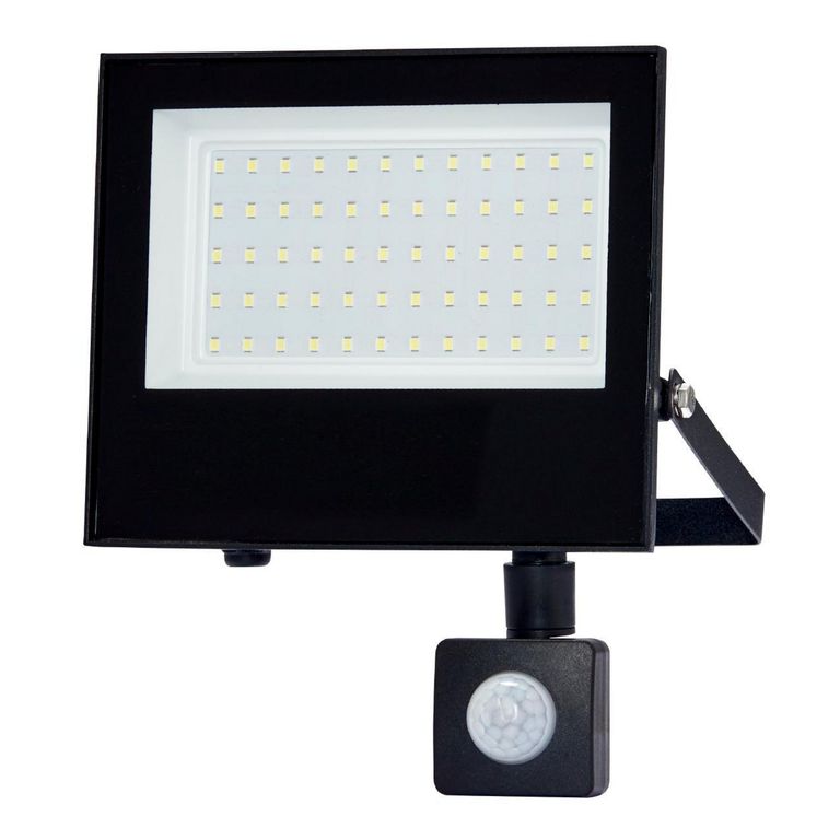Reflector Led 50W Luz Fría Negro Halux | Sodimac Perú