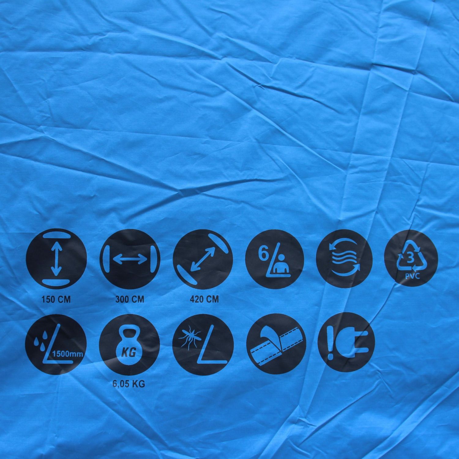 Carpa estructural 6 personas azul kilimanjaro - Sodimac.com.uy