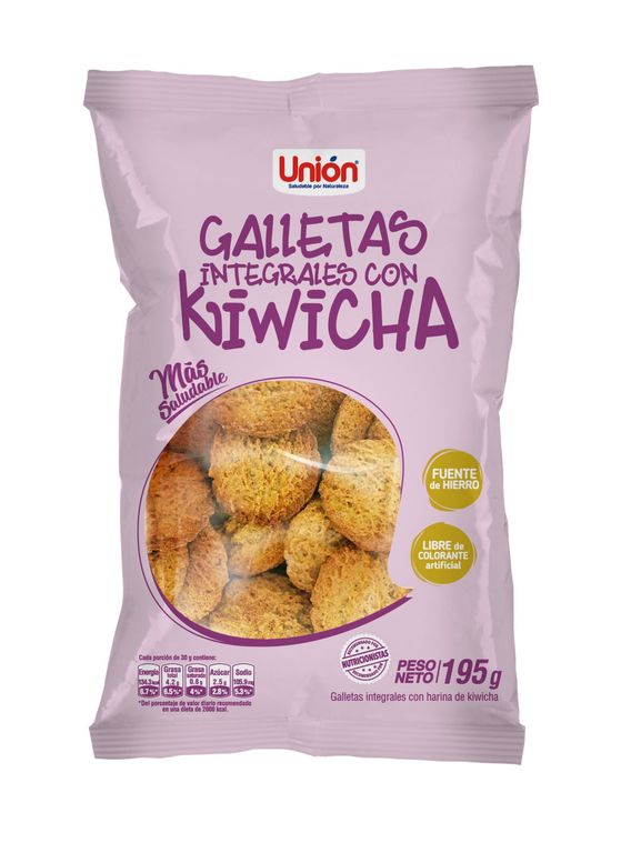 Galletas Integrales con Kiwicha Unión Bolsa 195 g | Tottus Perú