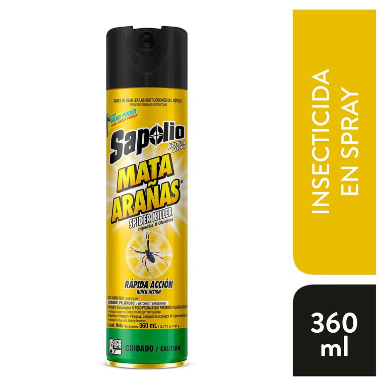 Insecticida en Spray Sapolio Mata Arañas Envase 360 mL | Tottus Perú