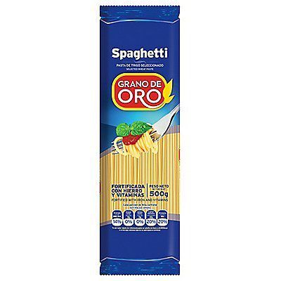 Fideo Spaghetti Grano de Oro Bolsa 500 g | Tottus Perú