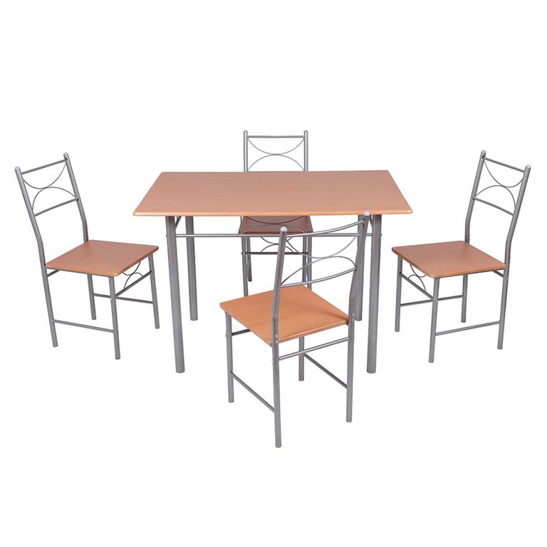 Juego de comedor rectangular 4 Sillas | Tottus Perú