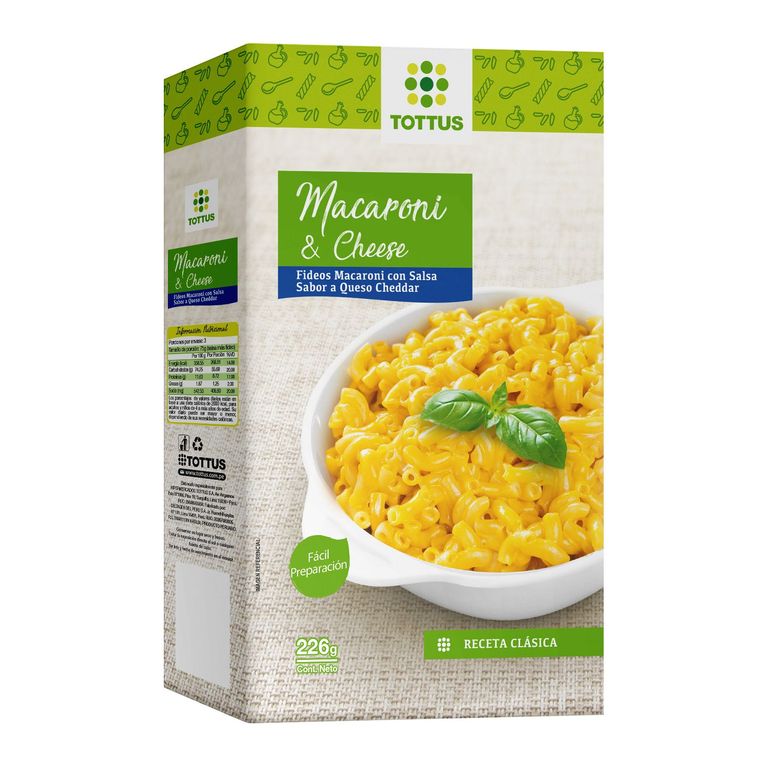 Macaroni & Cheese Tottus Caja 226 g | Tottus Perú