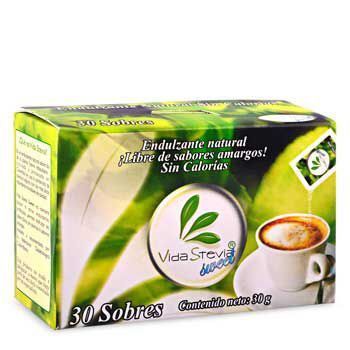 Endulzante Natural Vida Stevia Caja 30 Sobres | Tottus Perú