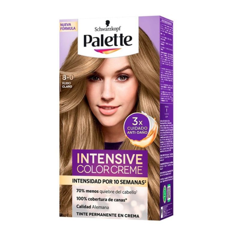 Tinte Palette Color Cream Tono 8-0 Rubio Claro | Tottus Perú