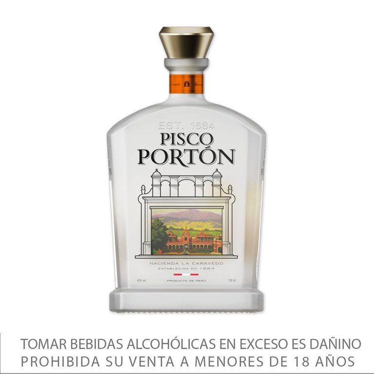 Pisco Mosto Verde Torontel Portón 40° Botella 750 mL | Tottus Perú
