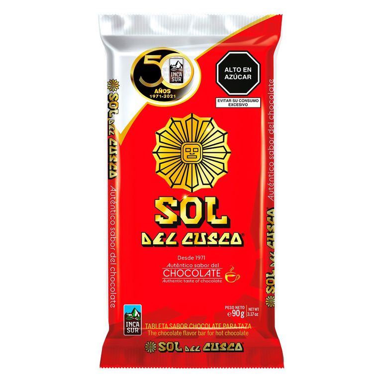 Chocolate Sol del Cusco para Taza Tradicional Empaque 90 g | Tottus Perú