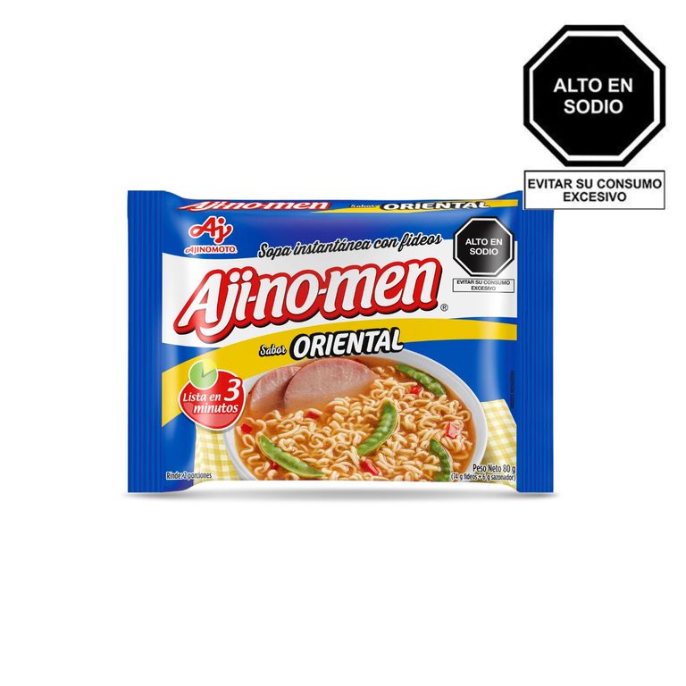 Sopa Instantánea Ajinomen Sabor Oriental Empaque 80 g | Tottus Perú