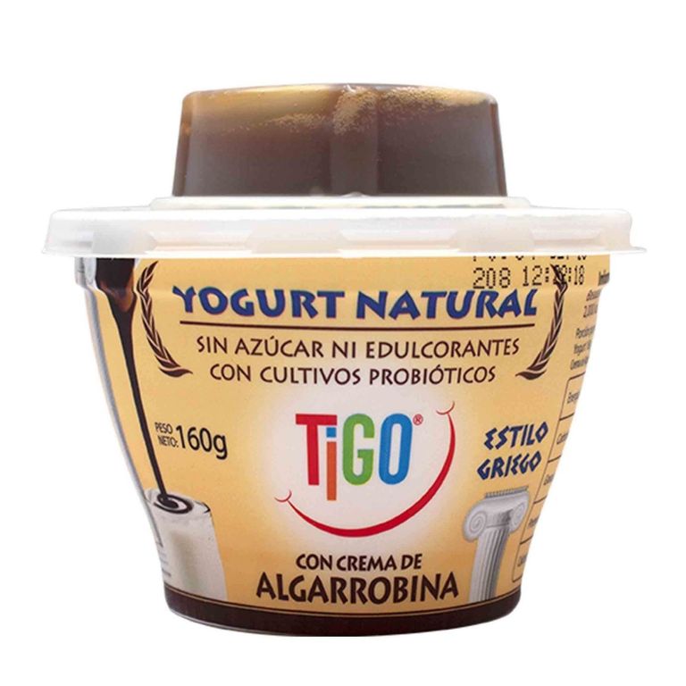 Yogurt Griego Tigo Algarrobina Envase 160 g | Tottus Perú