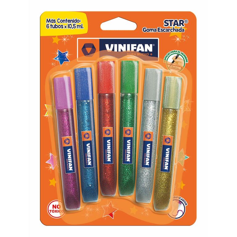 VINIFAN GOMA ESCARCHADA STAR 63 ML BLIST | Tottus Perú