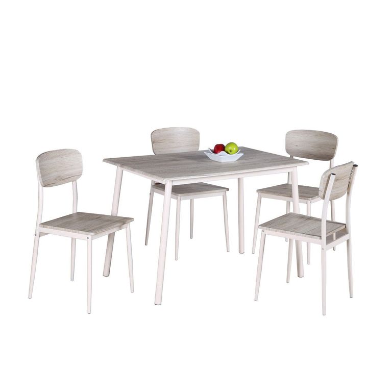 Juego de Comedor Rectangular 4 Sillas D01136 | Tottus Perú