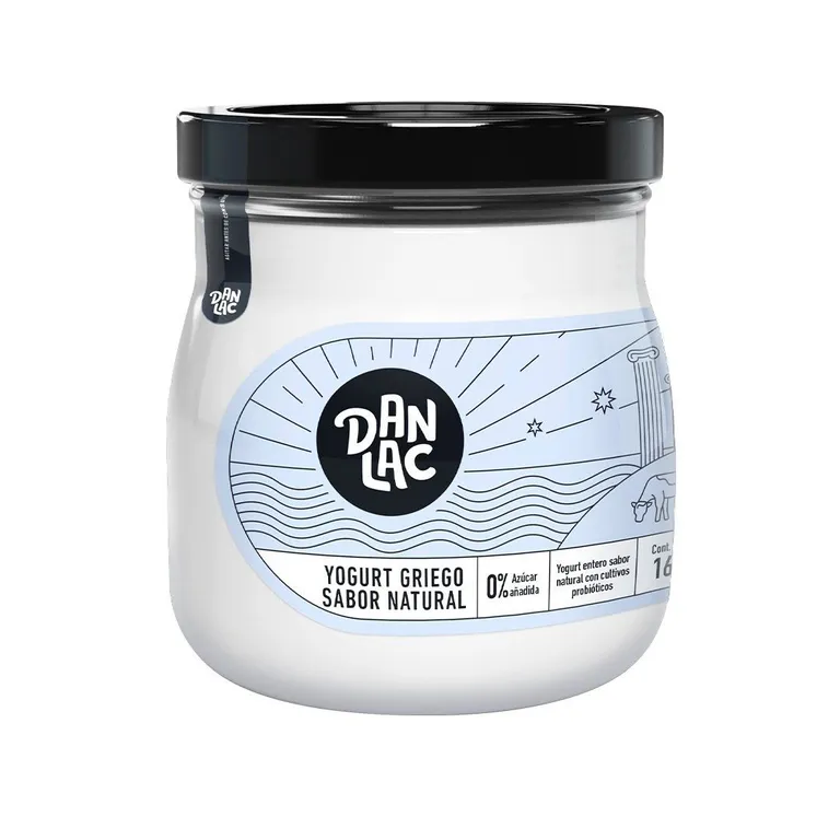Yogurt Griego Natural Danlac Envase 160 g | Tottus Perú