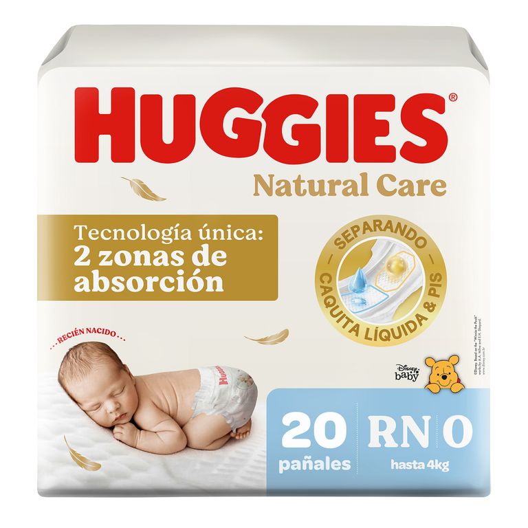 Pañales Natural Care Huggies RN Empaque 20 Und | Tottus Perú