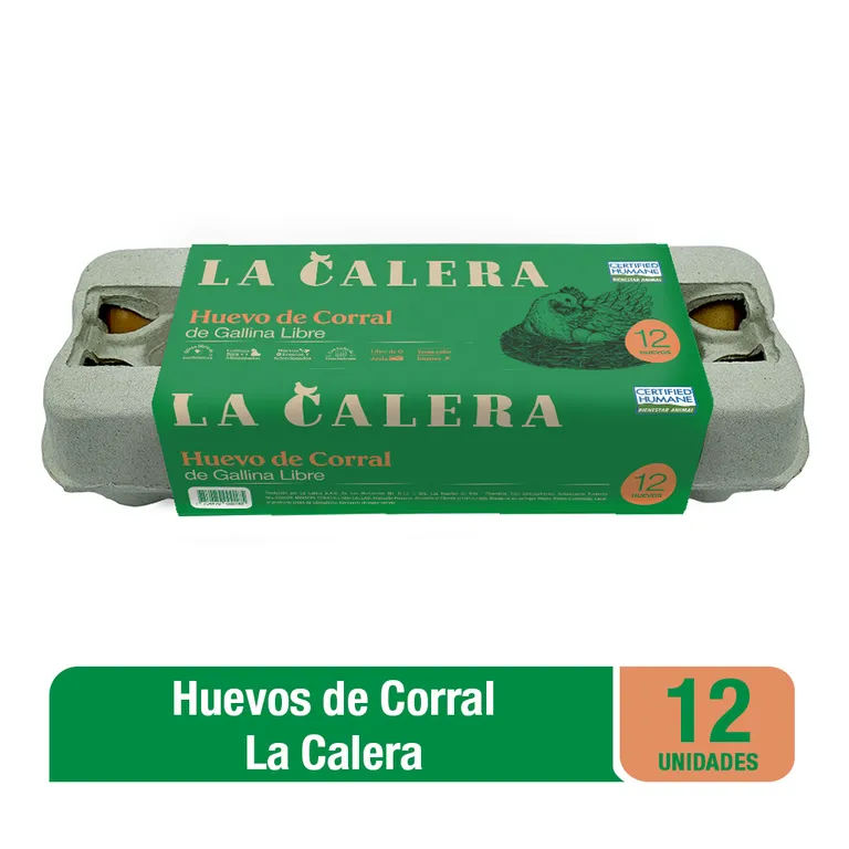 Huevos de Corral La Calera Bandeja 12 Und | Tottus Perú