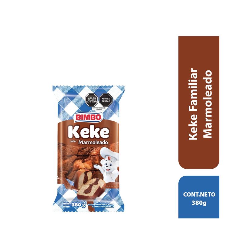 Keke Bimbo Familiar Marmoleado Bolsa 380 g | Tottus Perú