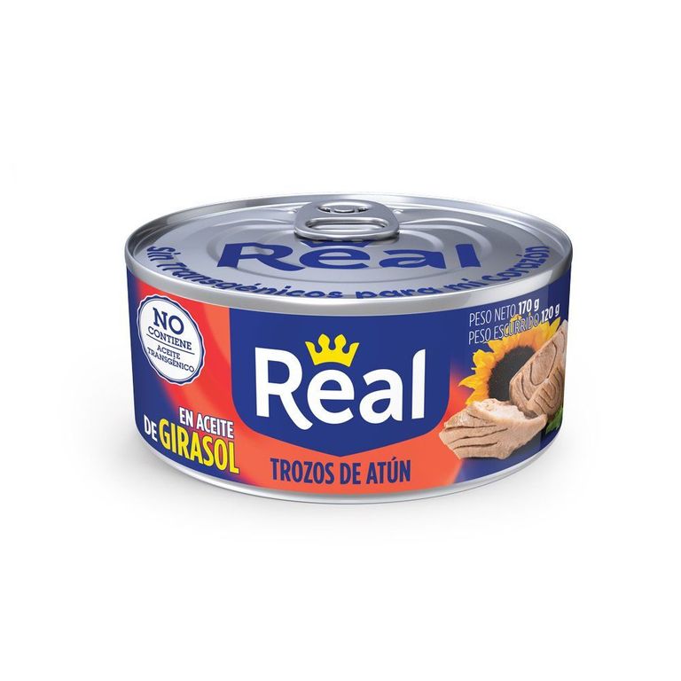 Trozos Atún Aceite Girasol Real 170 G | Tottus Perú