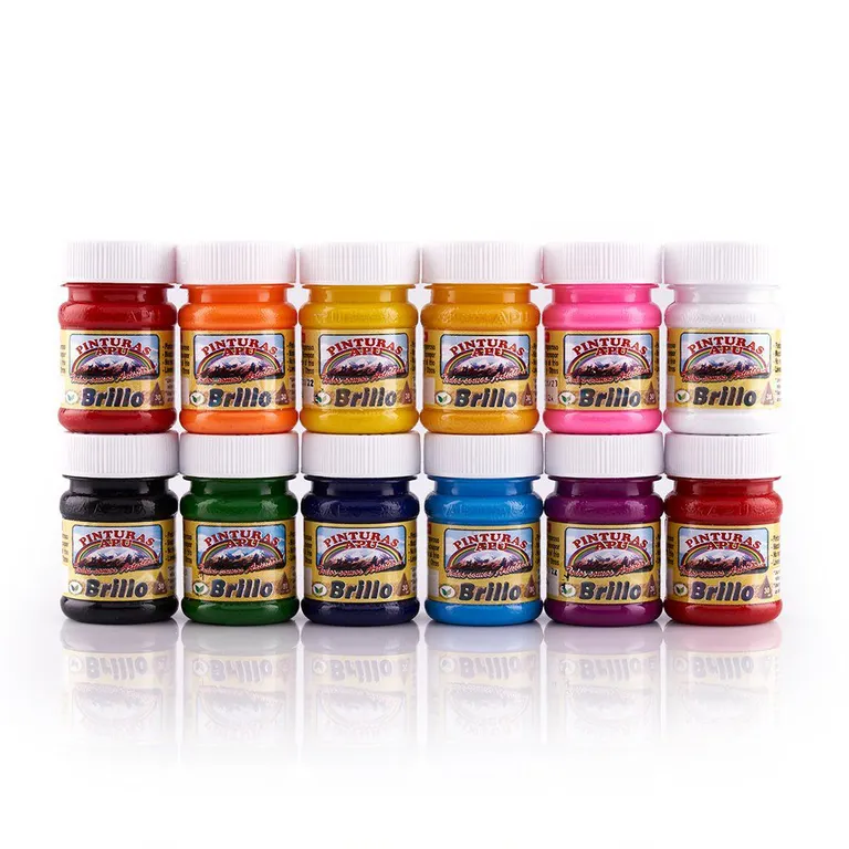 Pintura Apu Carpaccio Escolar Colores Surtido Envase 30 mL | Tottus Perú